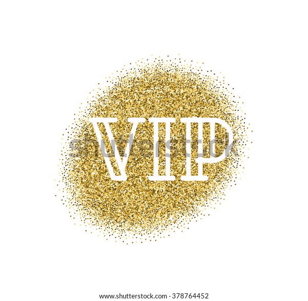 Gold Vip Logo Line Style Vector Stock Vector (Royalty Free) 378764452