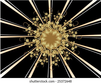 Gold Wallpaper Stock Vector (Royalty Free) 25372648 | Shutterstock