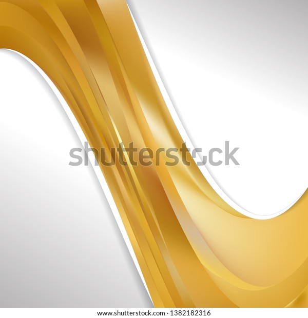 Gold Wave Business Background Image Stock Vector (Royalty Free ...