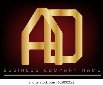 Golden Logo Designs Template Vector Illustration Stock Vector (Royalty ...