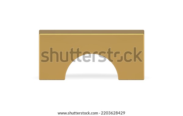 Golden Arch Tribune Showcase Rectangle Platform Stock Vector (Royalty ...