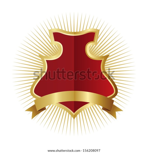 Golden Art Shield Back Pierce Light Stock Vector (Royalty Free ...