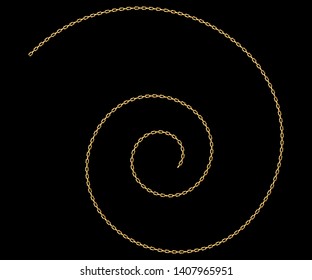 Golden Chain Collection Line Link Broken Stock Vector (Royalty Free ...