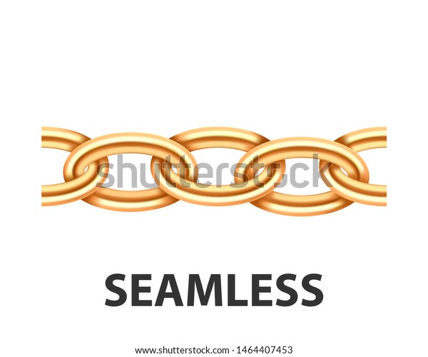 Golden Chain Seamless Texture Realistic Gold Stock Vector (Royalty Free ...
