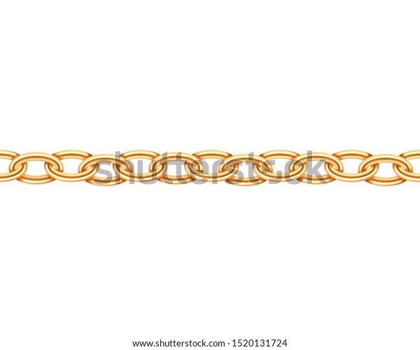 Golden Chain Seamless Texture Realistic Gold Stock Vector (Royalty Free ...