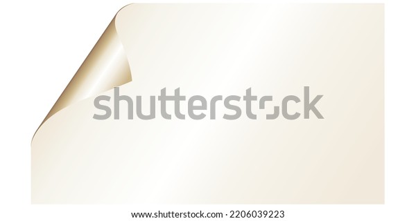 Golden Color Paper Fold Vector Digital Stock Vector (Royalty Free ...