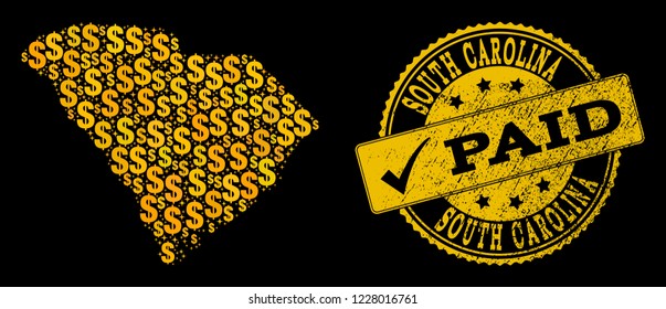 55 South carolina gold map Images, Stock Photos & Vectors | Shutterstock