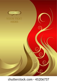 Golden Cover Vector Stock Vector (Royalty Free) 45206737 | Shutterstock