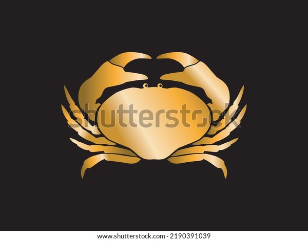 Golden Crabs Vector Useful Logo Design Stock Vector (Royalty Free ...