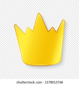Golden Crown Shadow On Transparent Background: เวกเตอร์สต็อก (ปลอดค่า ...