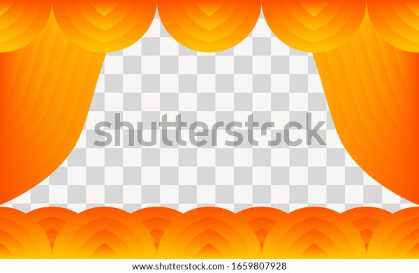 Golden Curtain Wave Background Abstract Style Stock Vector (Royalty ...
