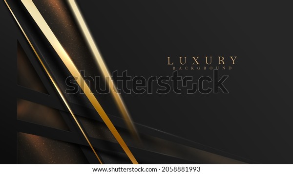 Golden Diagonal Sparkle Glitter Light Effects Stock Vector (Royalty ...