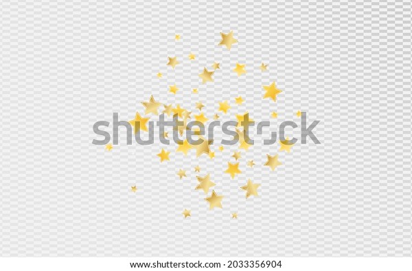 Golden Falling Stars Vector Transparent Background Stock Vector ...