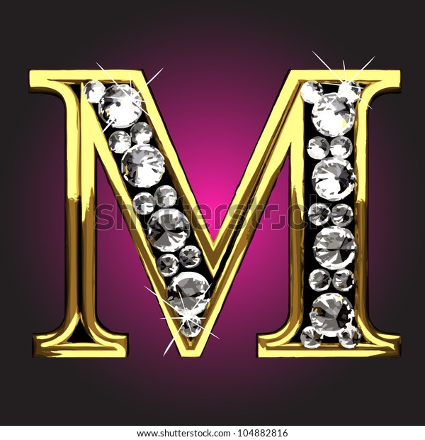 Golden Figure Diamonds Made Vector Stock Vector (Royalty Free ...