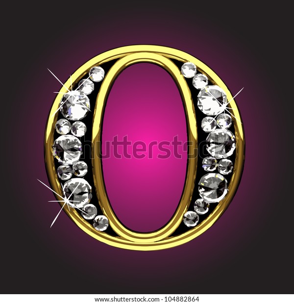 Golden Figure Diamonds Made Vector Stock Vector (Royalty Free) 104882864