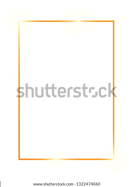 Golden Frame Flare Isolated On Transparent Stock Vector (Royalty Free ...