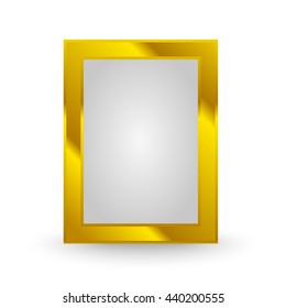 Golden Frame Isolated Stock Vector (Royalty Free) 440200555 | Shutterstock