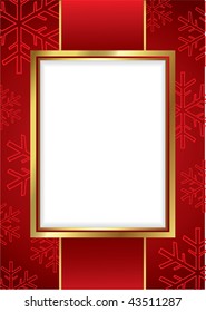 Golden Frame Red Background Stock Vector (Royalty Free) 43511287 ...