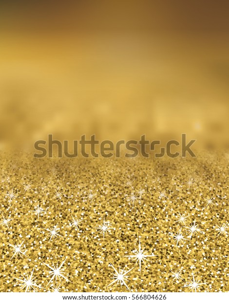 Golden Glitter Background Fading Into Perspective: เวกเตอร์สต็อก (ปลอด ...