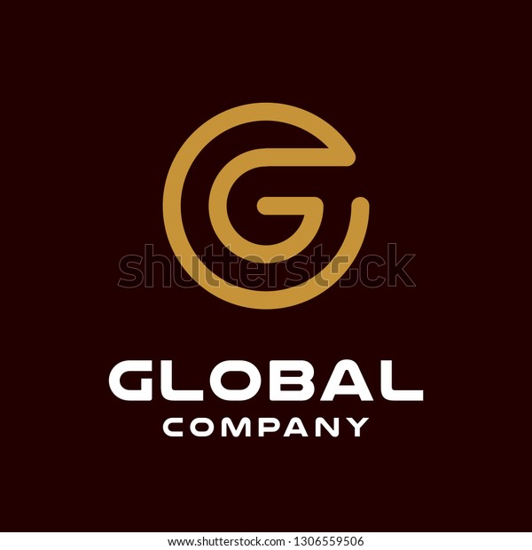 Golden Initials Monogram Letter Gc Cg Stock Vector (Royalty Free ...