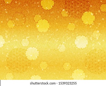Golden Japanese Pattern Background Image Stock Vector (Royalty Free ...