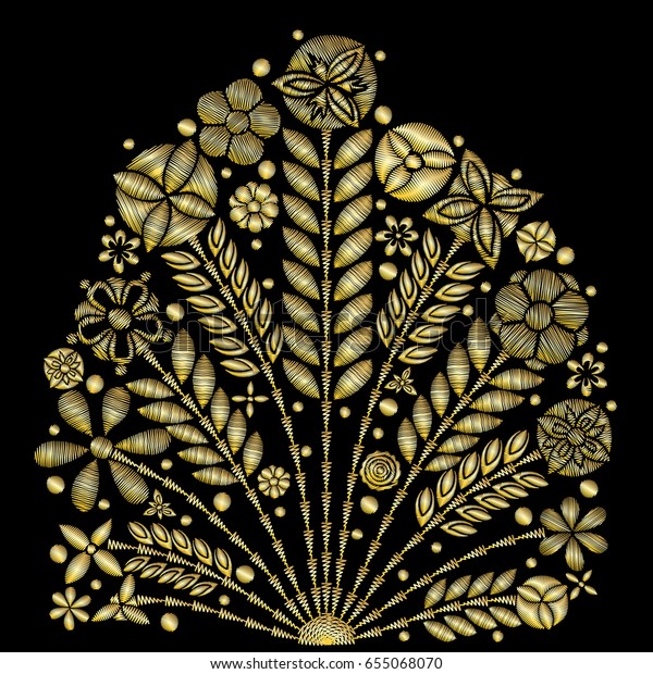 Golden Lace Vector Design Contemporary Lace Stock Vector (Royalty Free ...