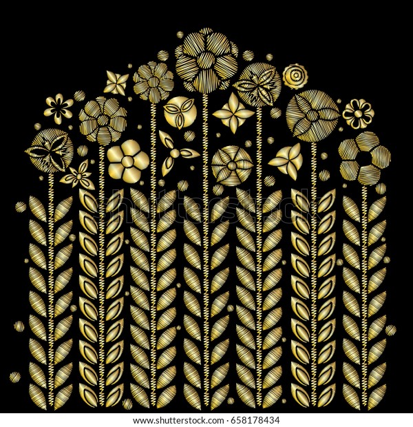 Golden Lace Vector Design Contemporary Lace Stock Vector (Royalty Free ...