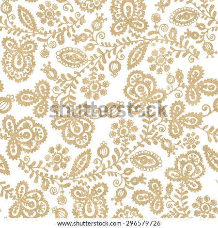Golden Lace Vector Design Vector Illustration Stock Vector (Royalty ...