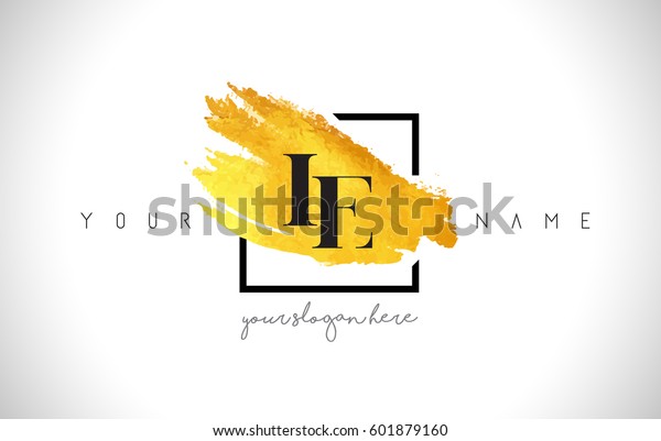Golden Letter Logo Design Creative Gold Stock Vector (Royalty Free ...