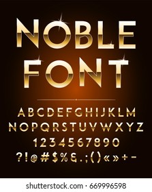 Golden Letters Vector Illustration Stock Vector (Royalty Free ...