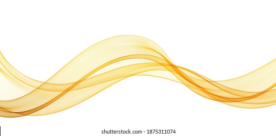 Golden Lines Wavy Flow Golden Waves Stock Vector (Royalty Free ...