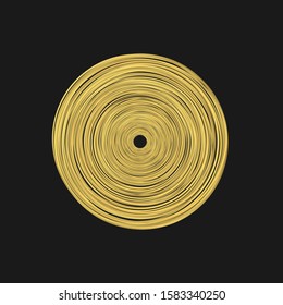 Golden Magic Circle Abstract Shape Vector Stock Vector (Royalty Free ...