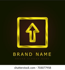 Golden Metallic Logo Stock Vector (Royalty Free) 703077958 | Shutterstock
