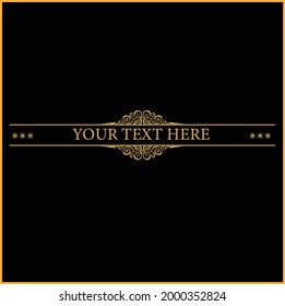 Golden Name Label Sign Golden Name Stock Vector (Royalty Free ...