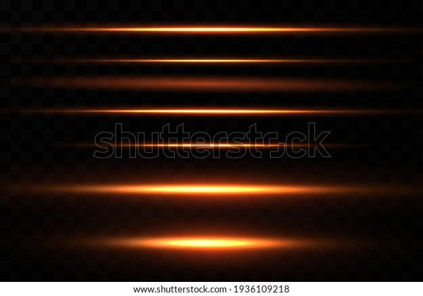 Golden Neon Line Light Effect Vector Stock Vector (Royalty Free ...