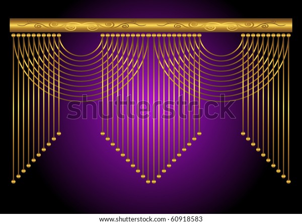 Golden Ornamental Design Vector Illustration Stock Vector (Royalty Free ...