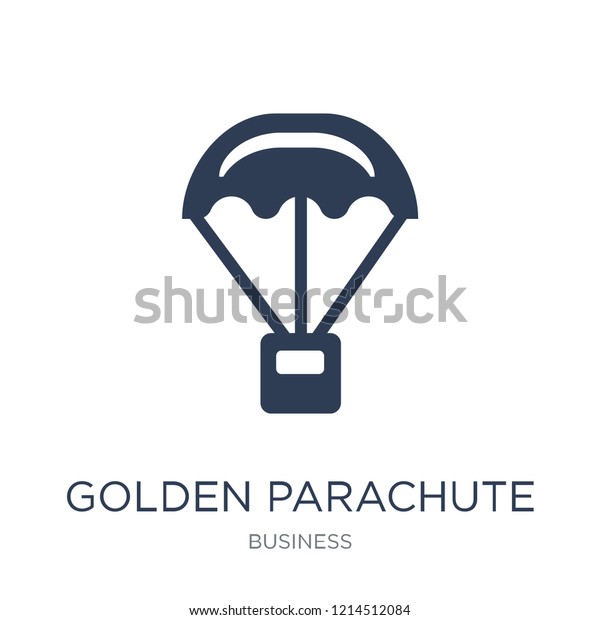 Golden Parachute Icon Trendy Flat Vector Stock Vector (Royalty Free ...