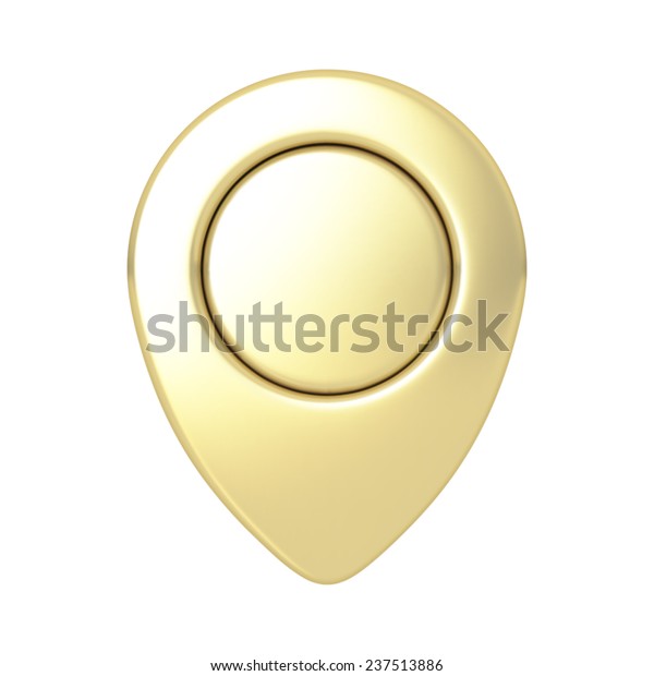 Golden Pin Stock Vector (Royalty Free) 237513886 | Shutterstock