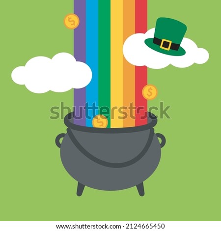 Pot Of Gold Rainbow Clipart | Free download on ClipArtMag