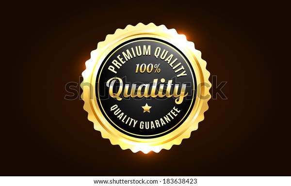 Tarjeta Golden Premium de calidad: vector de stock (libre de regalías ...