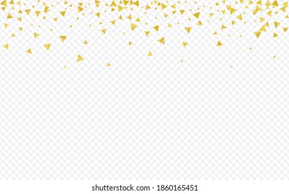 Golden Rain Bright Transparent Background Vector Stock Vector (Royalty ...