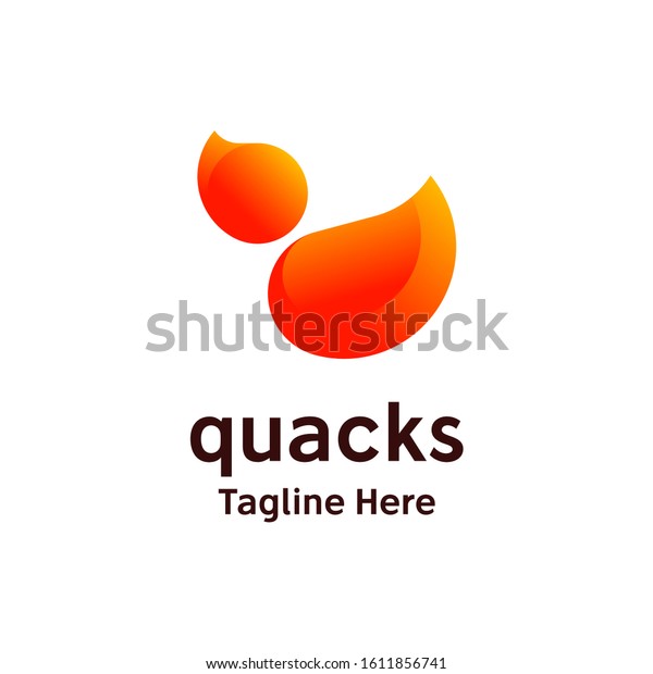 Golden Ratio Quacks Logo Template Minimalist Stock Vector (Royalty Free ...