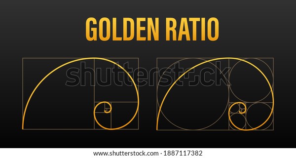 Golden Ration Abstract Geometric Background Vector Stock Vector ...