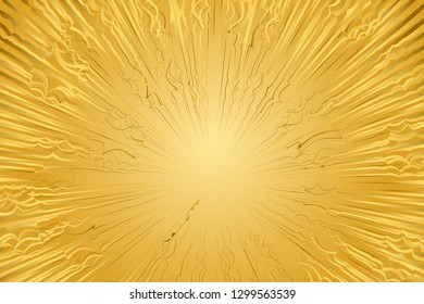 Golden Rays Background Vector Illustration Eps10 Stock Vector (Royalty ...