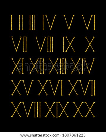Roman Numeral Drawing | Free download on ClipArtMag