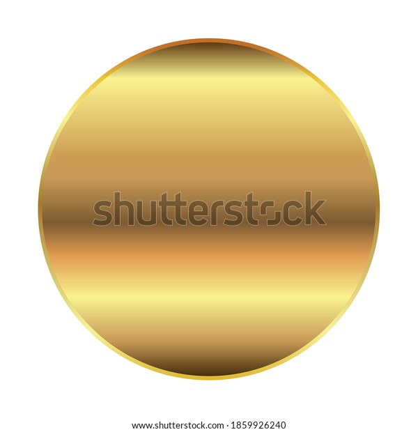 Golden Round Vector Design Gold Vector Stock Vector (Royalty Free ...