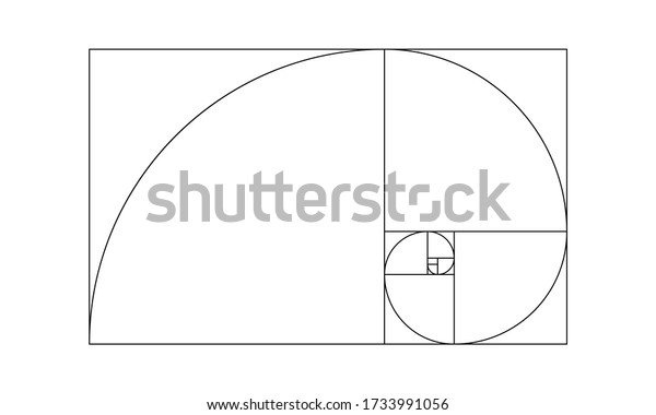 Golden Section Diagram Vector Illustration Stock Vector (Royalty Free ...