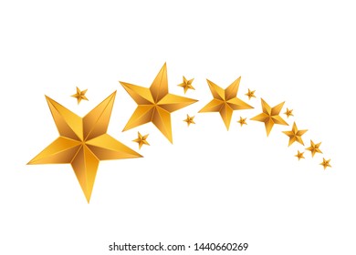 Gold Shooting Star Clip Art