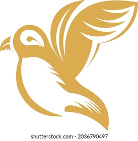 Golden Sparrows Bird Vector Illustration Stock Vector (Royalty Free ...