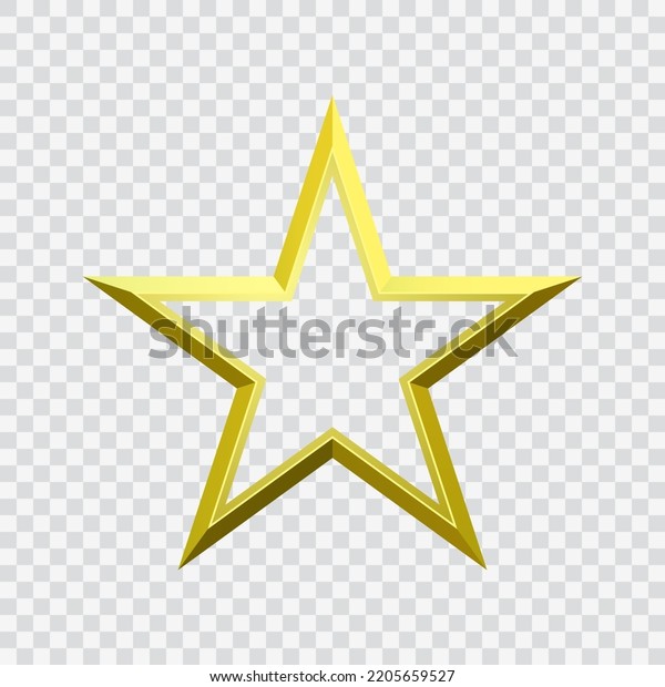 Golden Star Design Element Star Vector Stock Vector (Royalty Free ...